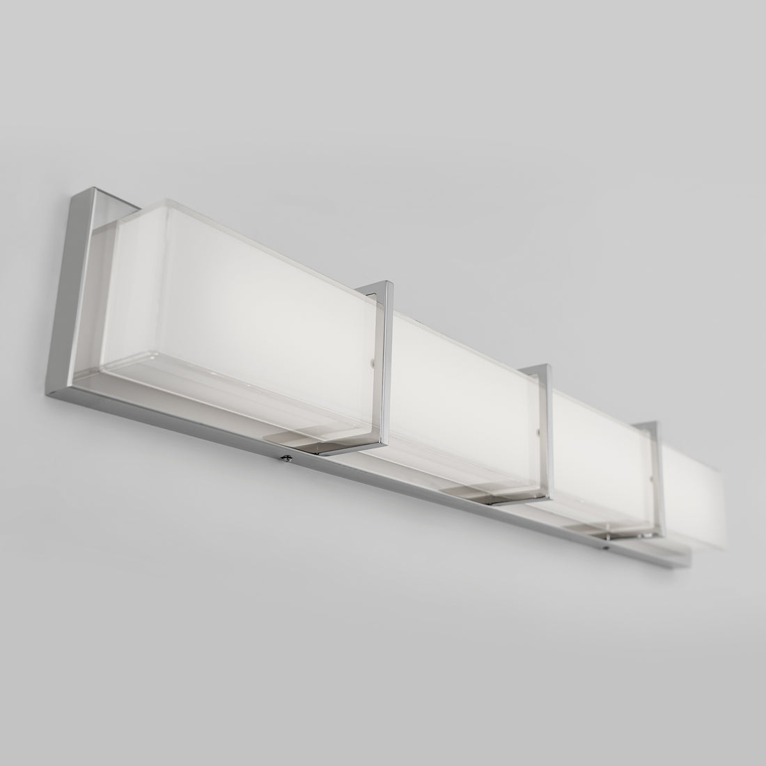 Subway LED modern bathroom vanity light chrome | Artika