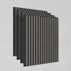 Artika | Sonolok Dark Grey Acoustic Slat Panels – 4-Pack