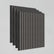 Artika | Sonolok Dark Grey Acoustic Slat Panels – 4-Pack