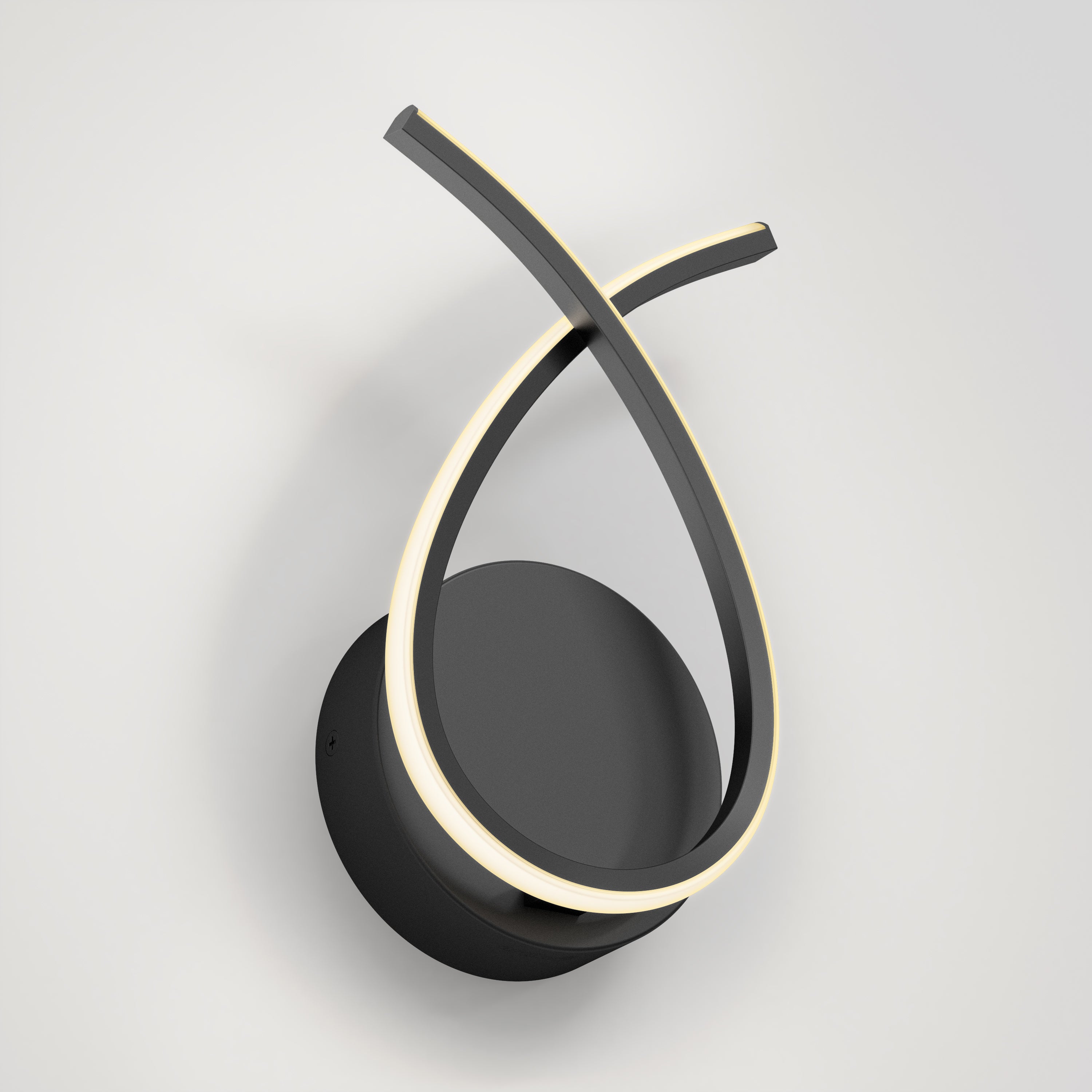 Gamma modern LED wall sconce 5 CCT black | Artika