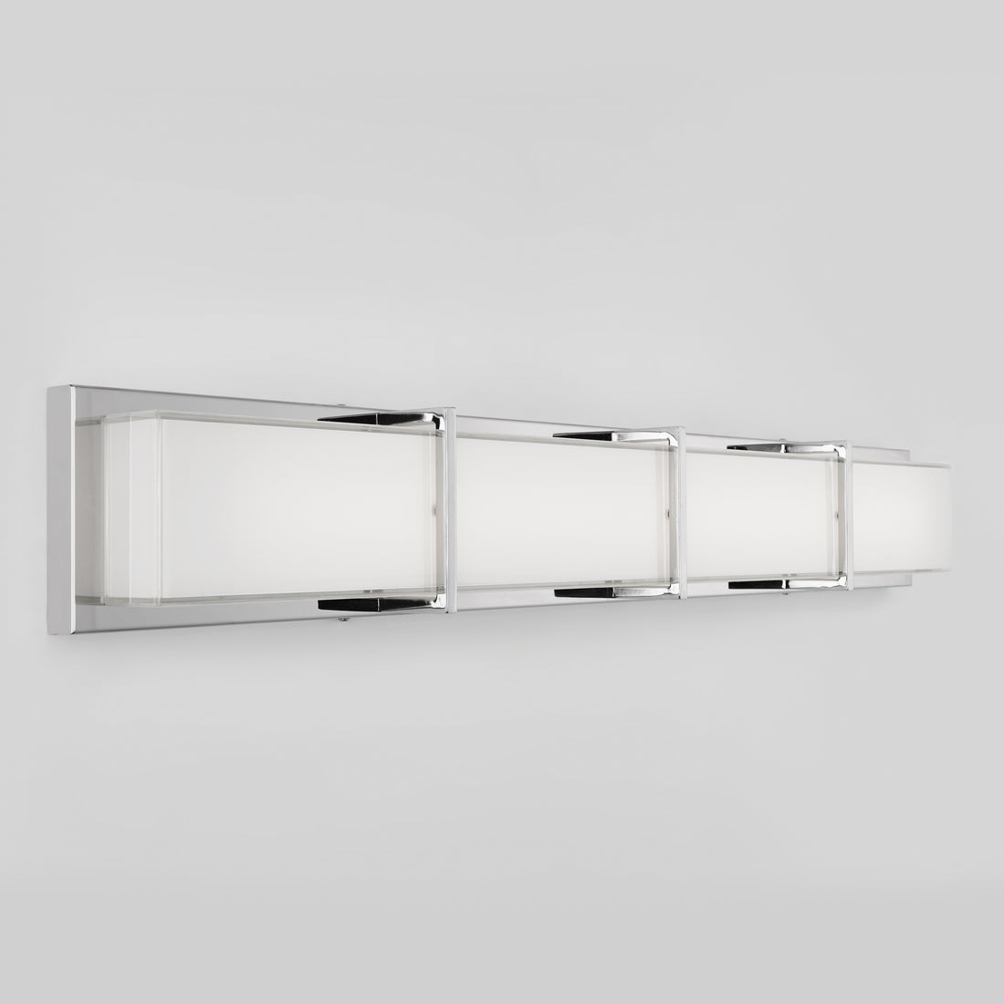Subway LED modern bathroom vanity light chrome | Artika
